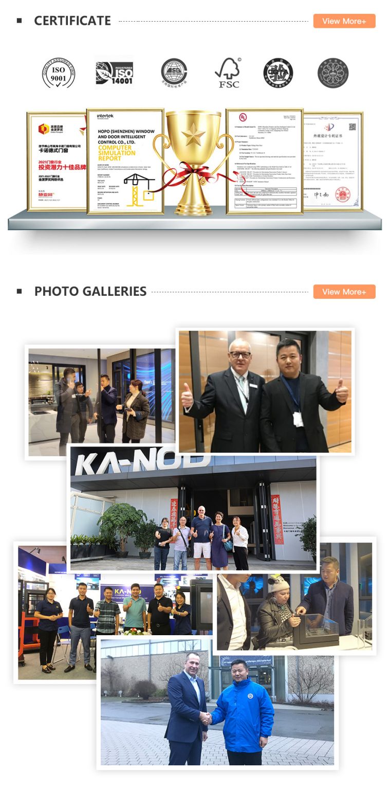 Aluminum double Casement Windows - kanod windows Flange 11