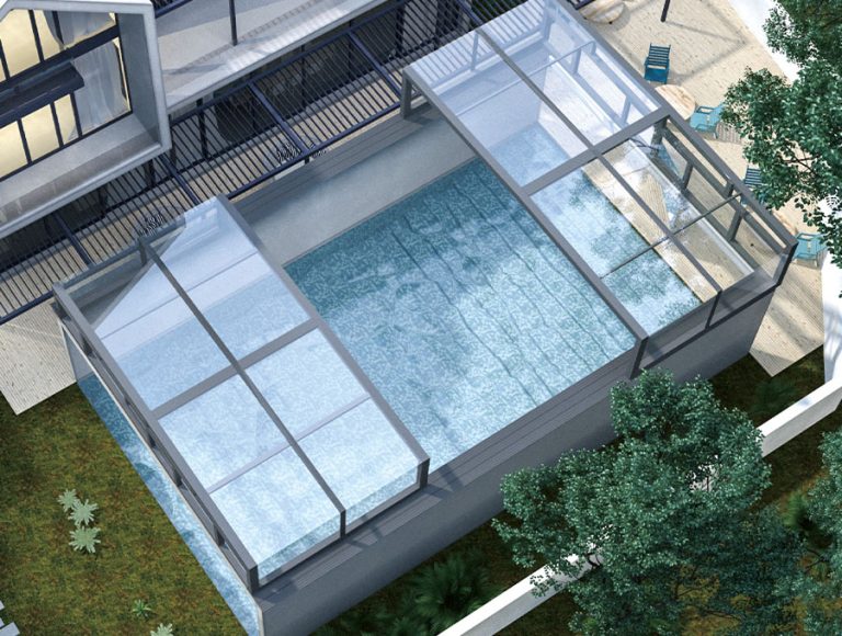 Electric retractable sunroom kanod series | sunroom manufacturer