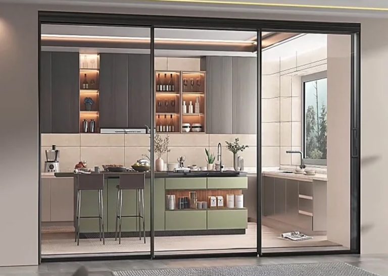 Upgrade Your Kitchen with Stylish Sliding Glass Doors | kanod kitchen ...